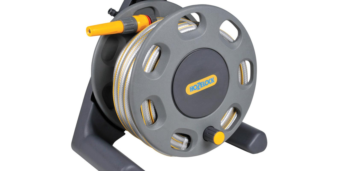 Hozelock Freestanding Compact Hose Reel - With 25m Hose Reel ...