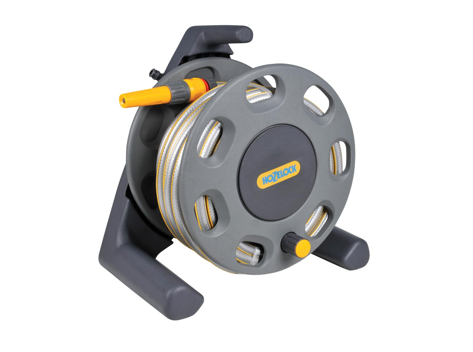 Hozelock Freestanding Compact Hose Reel - With 25m Hose Reel ...